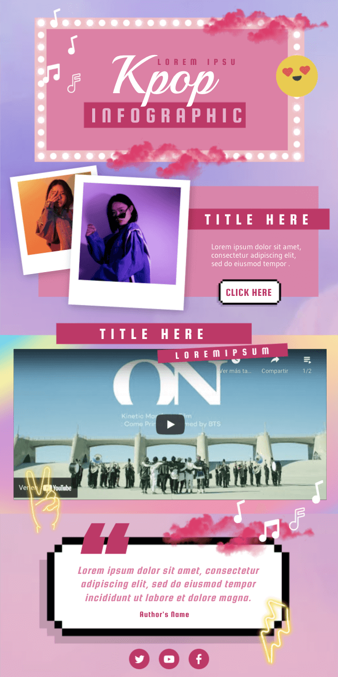 Modelos de infográfico interativo | Genially